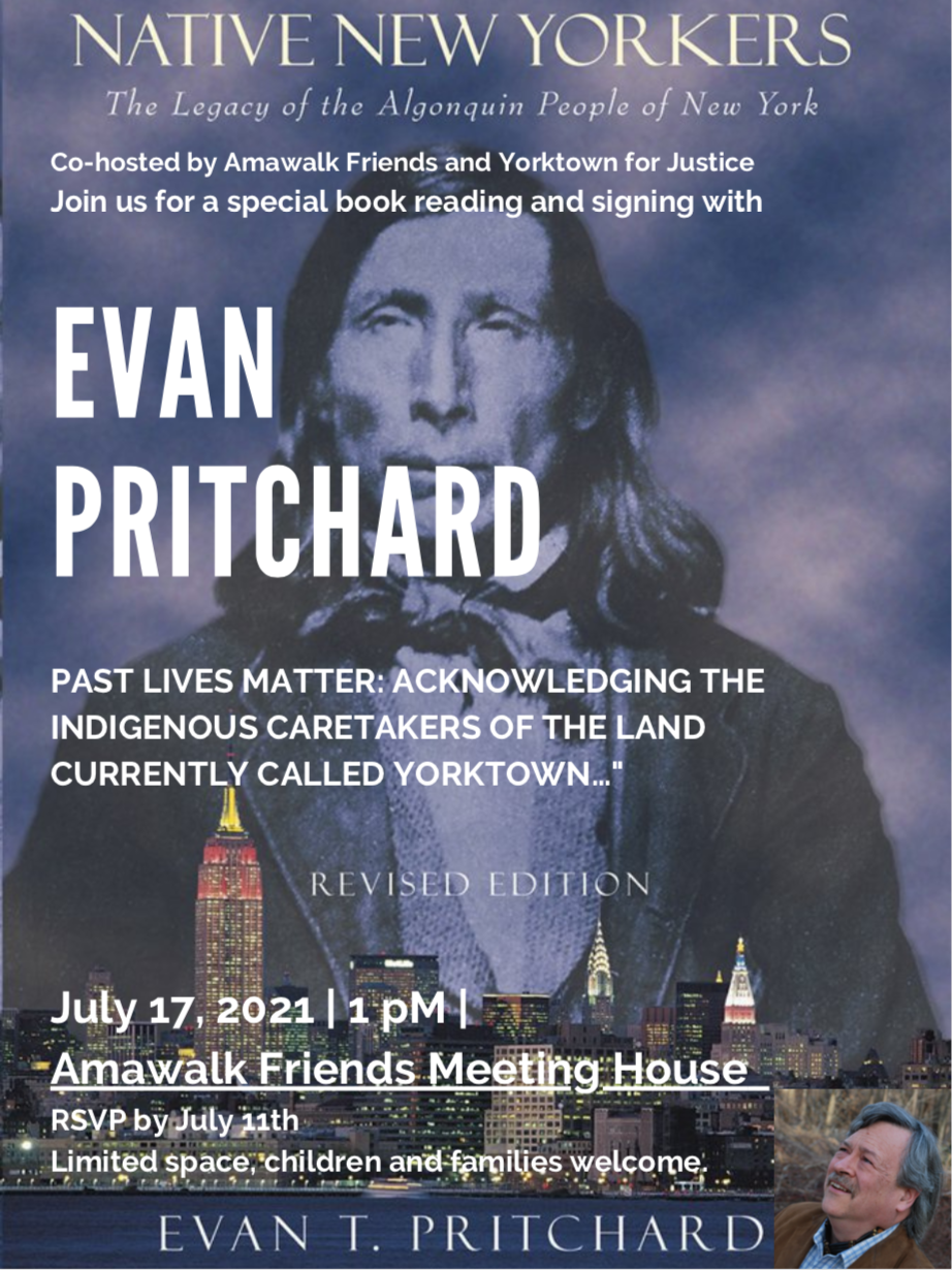 Book Reading and Signing with Evan Pritchard – Yorktown for Justice